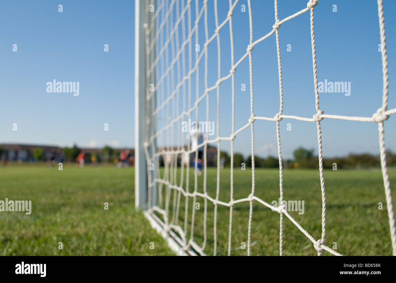 Soccer goal net Stock Photo - Alamy