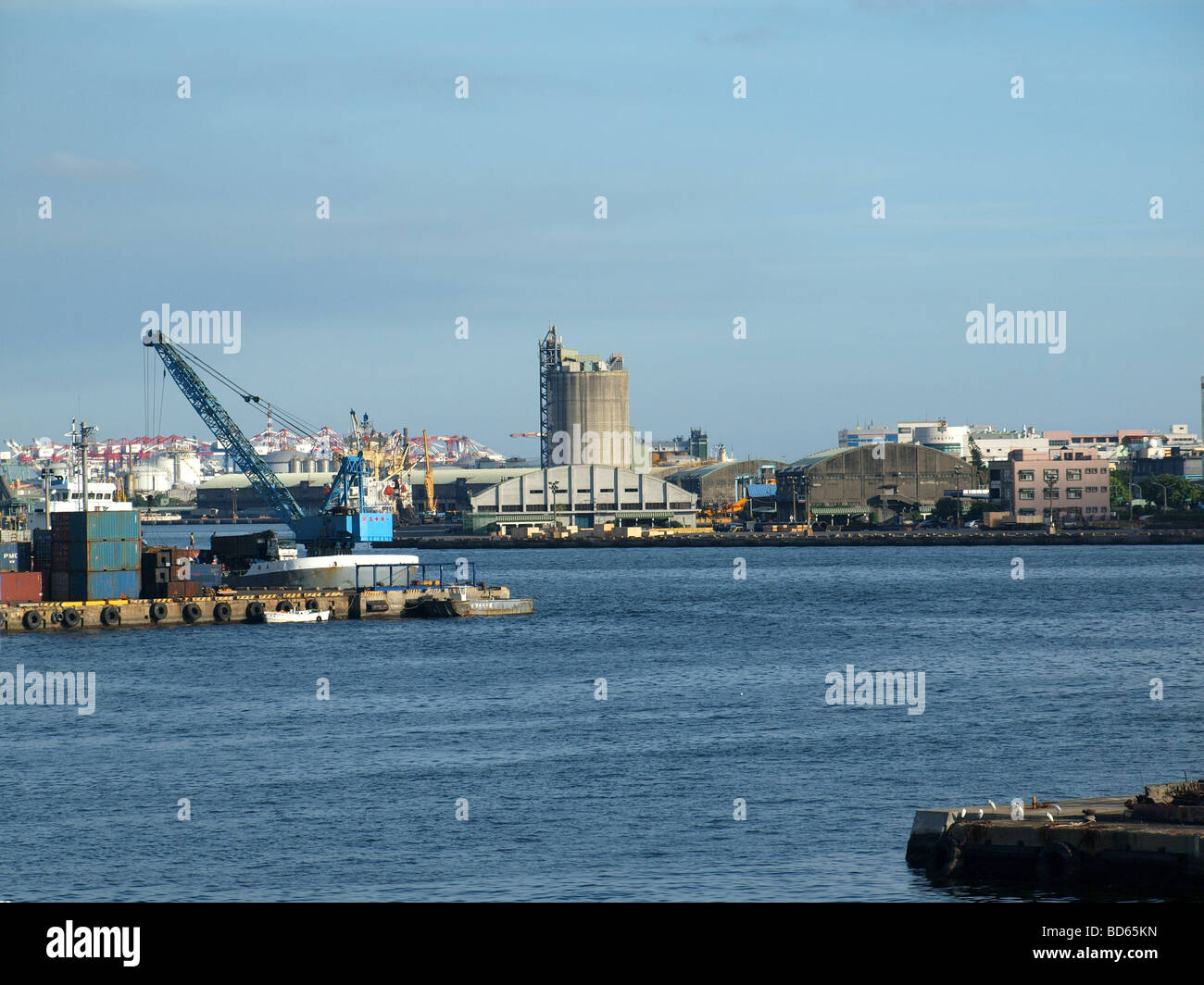 A View of Kaohsiung Harbor in Taiwan Stock Photo - Alamy