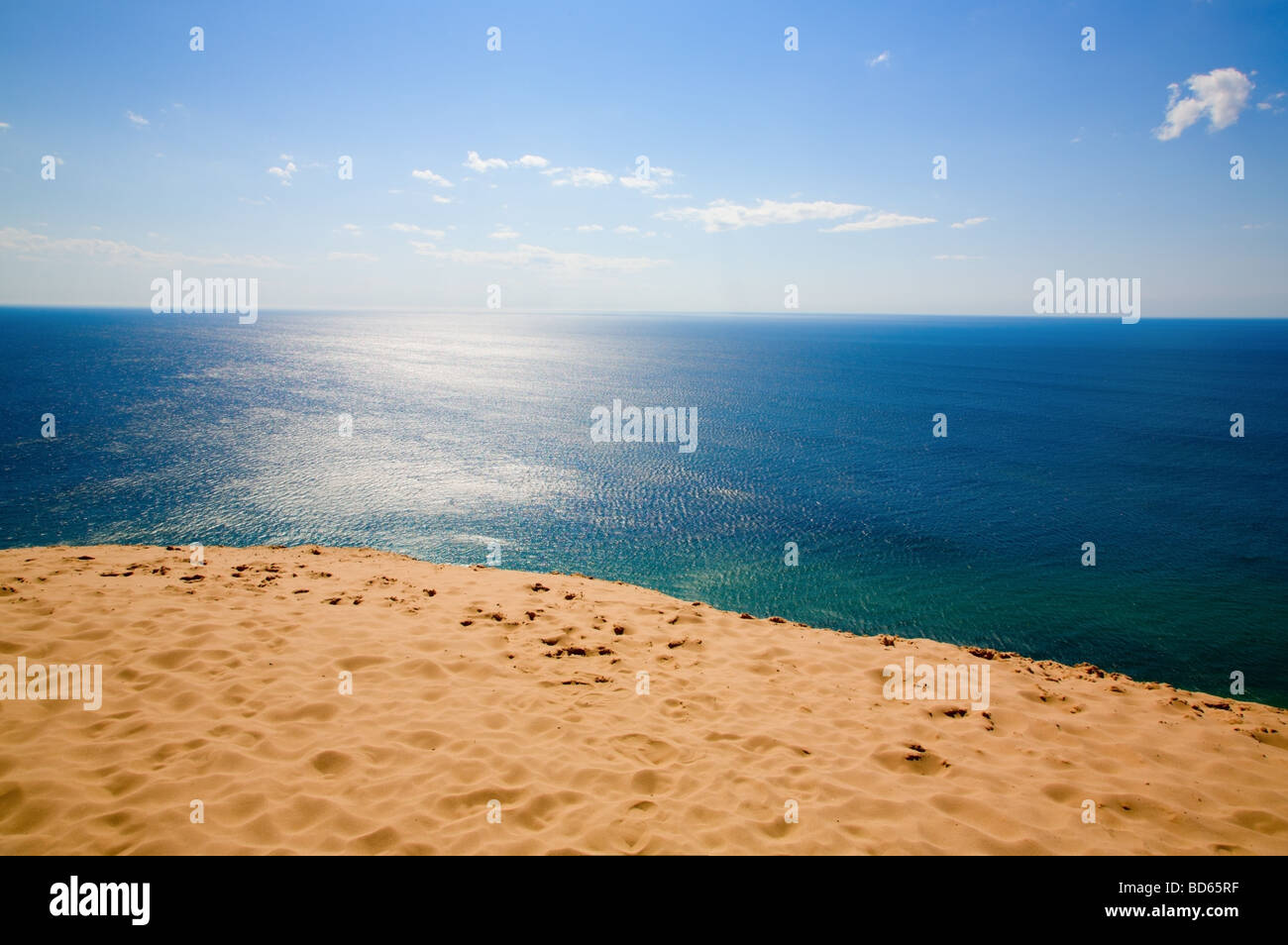 Beautiful view of Lake Michigan from dunes Stock Photo - Alamy