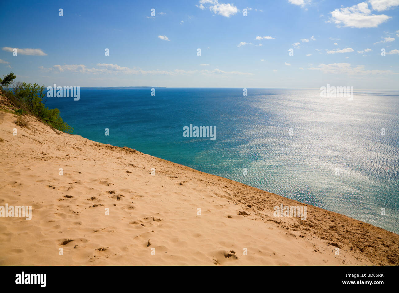 Beautiful view of Lake Michigan from dunes Stock Photo - Alamy
