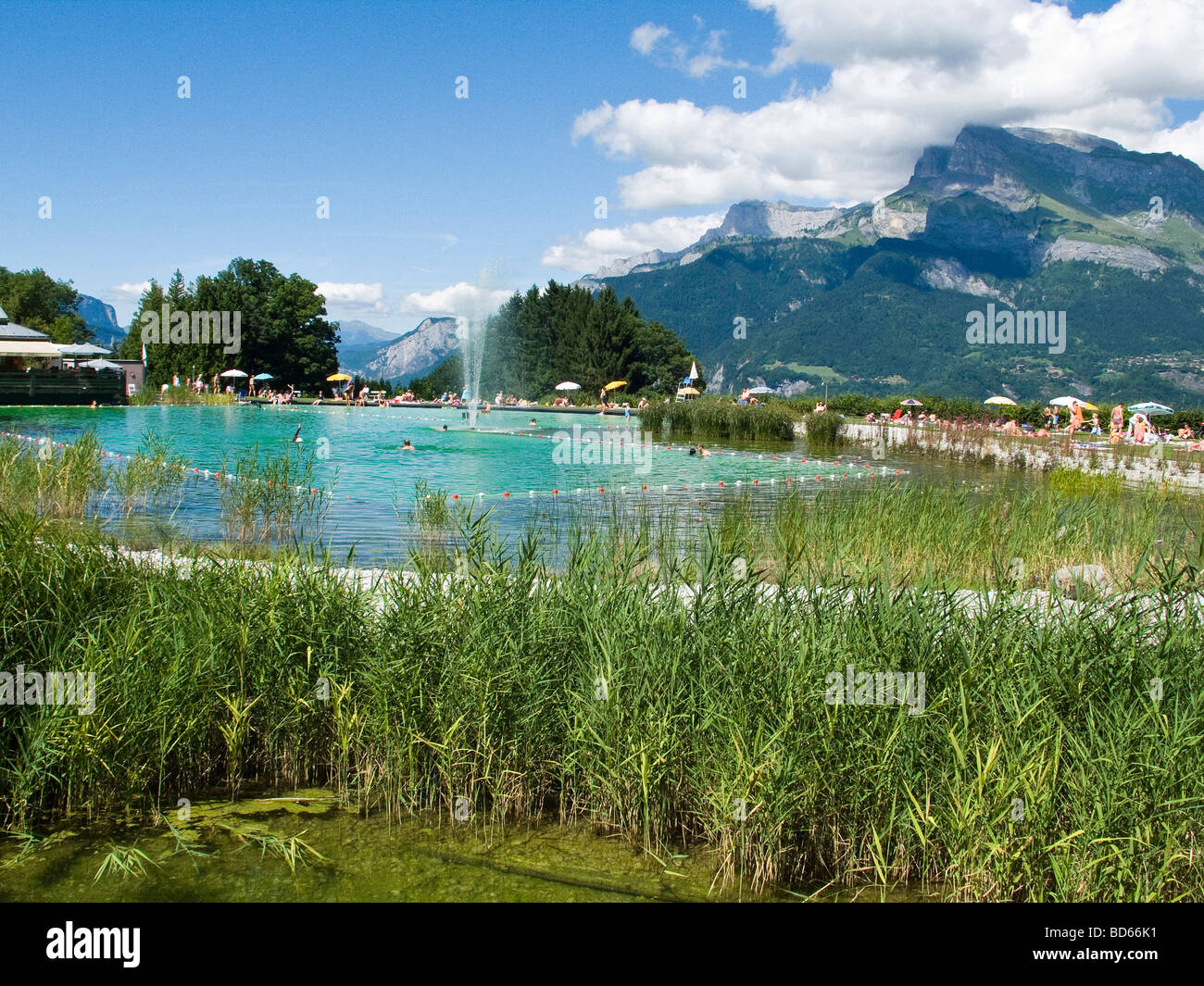Biotope lake of Combloux (74 Stock Photo - Alamy