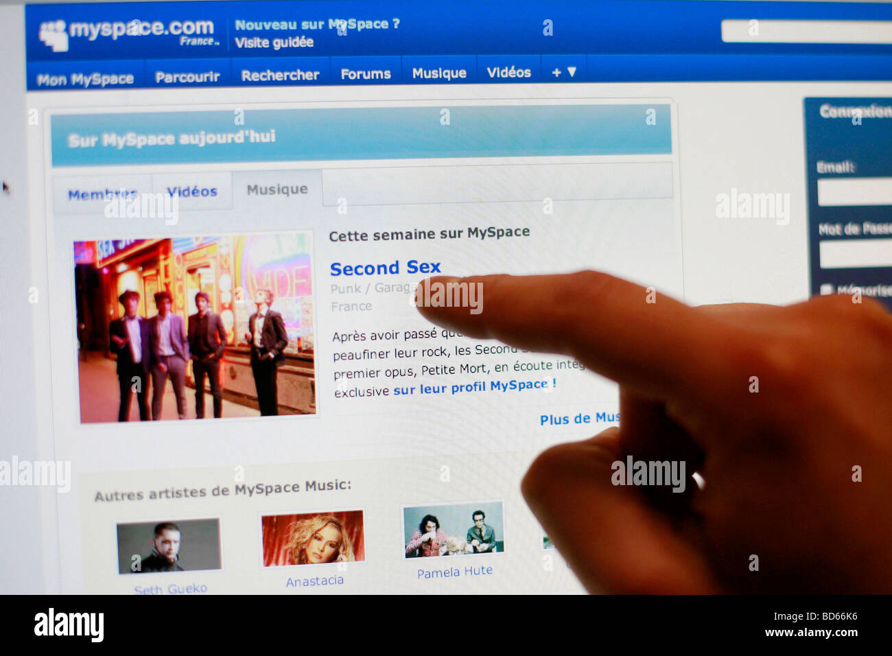 Myspace.com, social networking website Stock Photo - Alamy