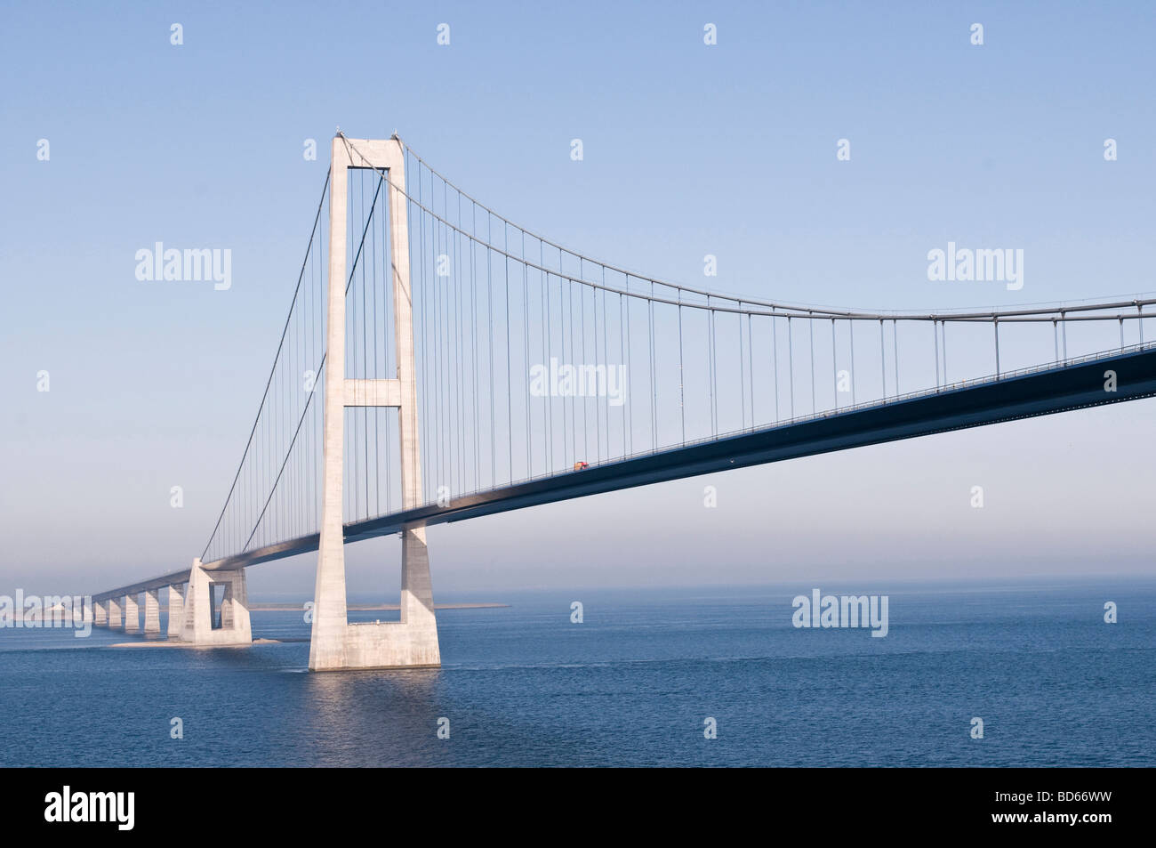 Storebaelt East Bridge (Denmark, Sweden Stock Photo - Alamy