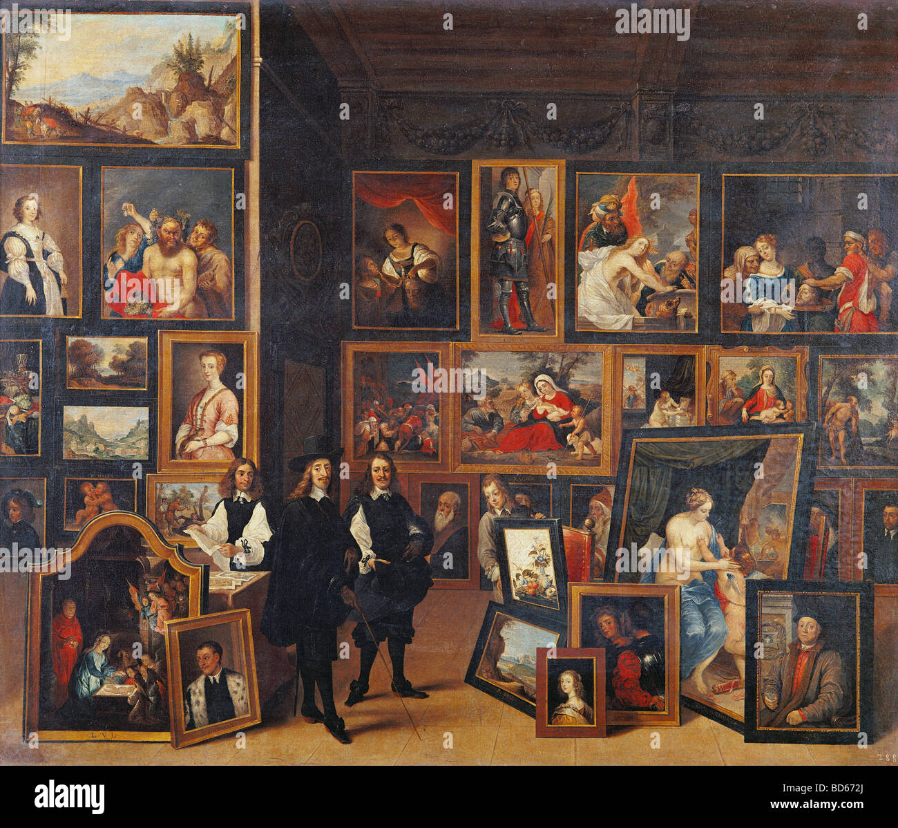 Teniers, David the Younger (1610 - 1690), painting, "Archduke Leopold ...