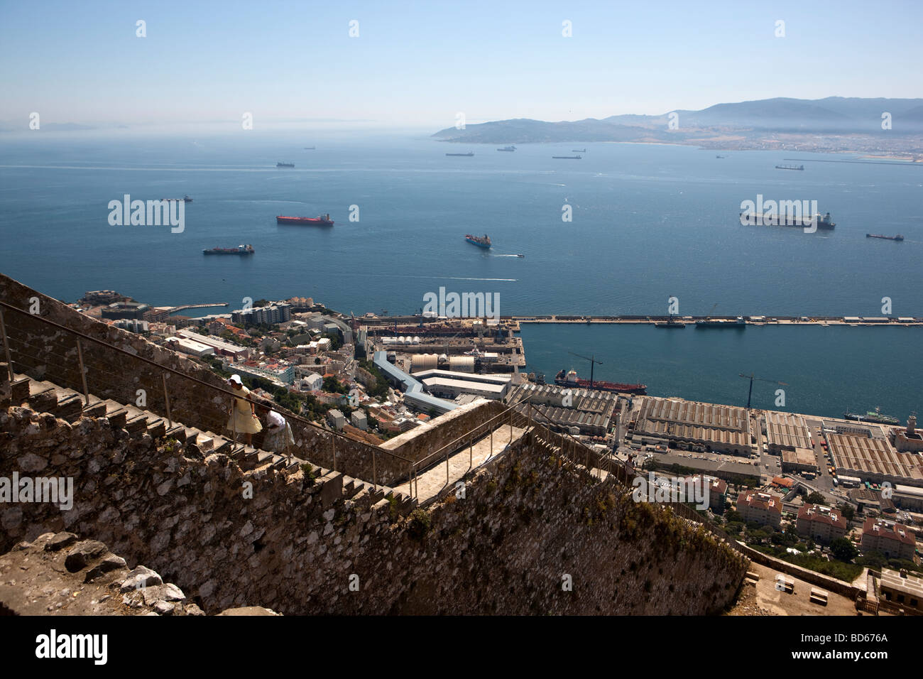 Charles V Wall. Gibraltar. Europe Stock Photo - Alamy