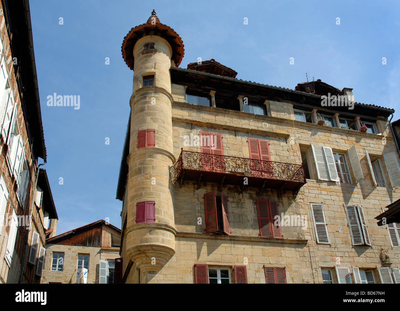 Figeac (46) : the towncentre Stock Photo - Alamy