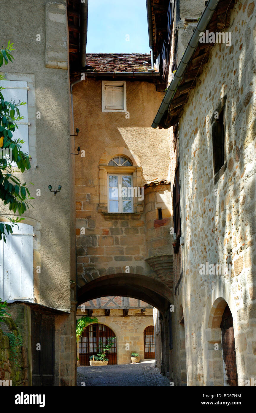 Figeac (46) : the towncentre Stock Photo - Alamy