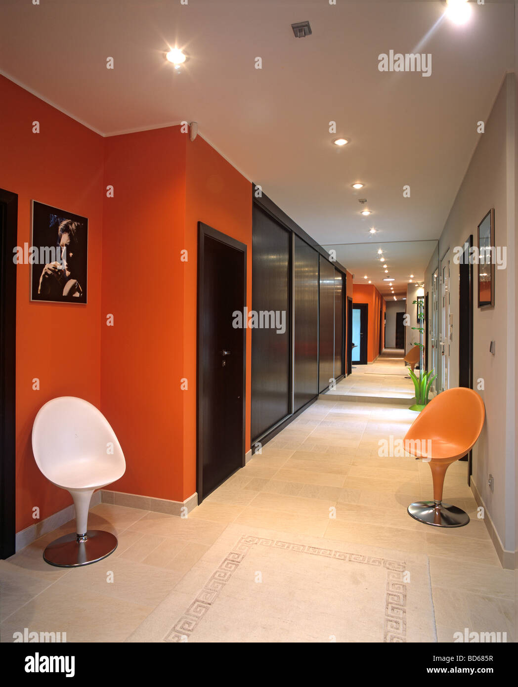 Corridor in modern house Stock Photo - Alamy