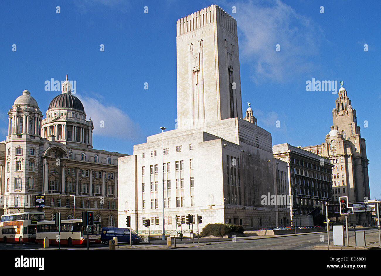 Liverpool, George's Dock Ventilation station of Mersey Tunnel Stock ...