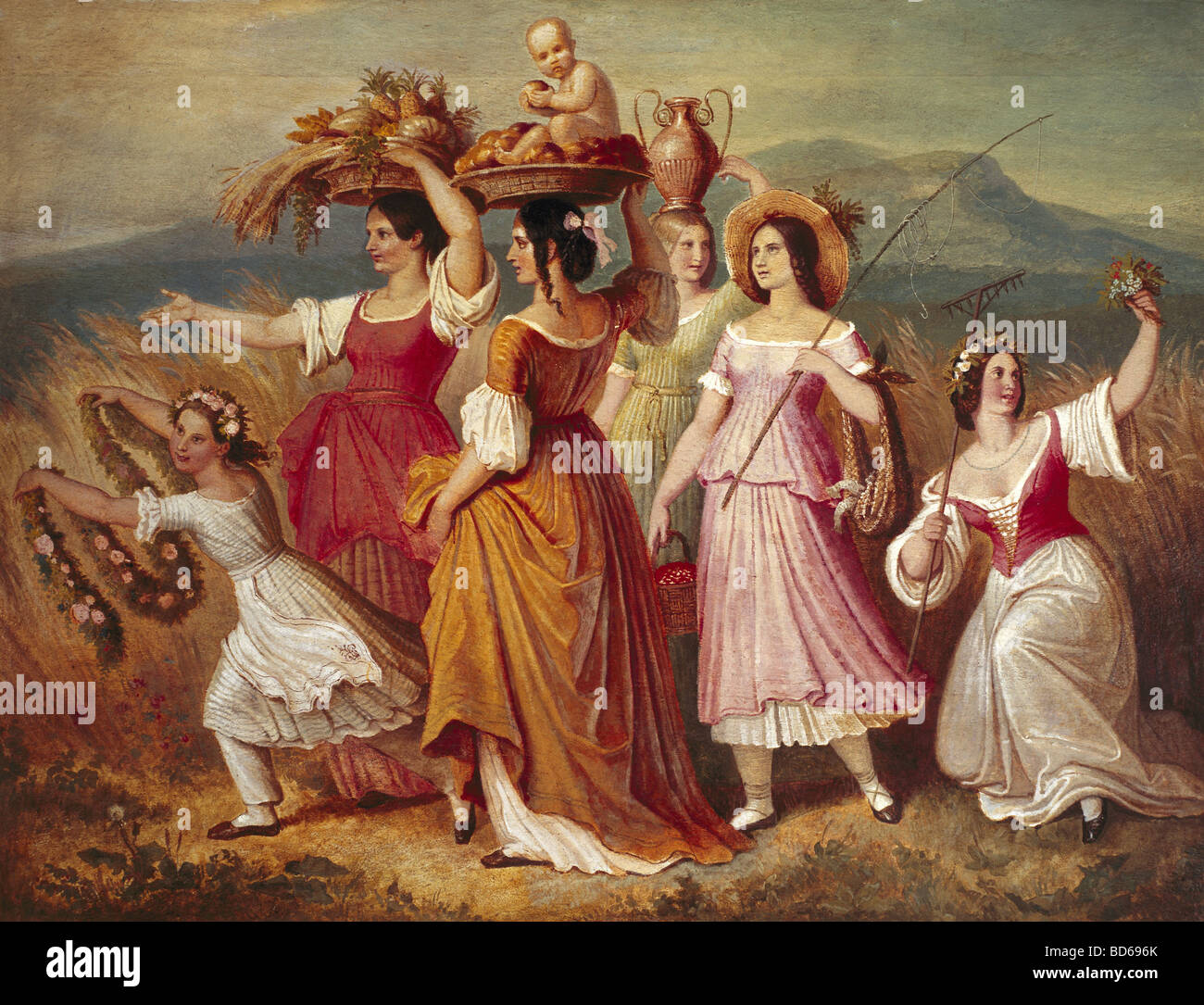 fine arts, Rottmann, Carl Anton Joseph (1797 - 1850), painting, "July ...