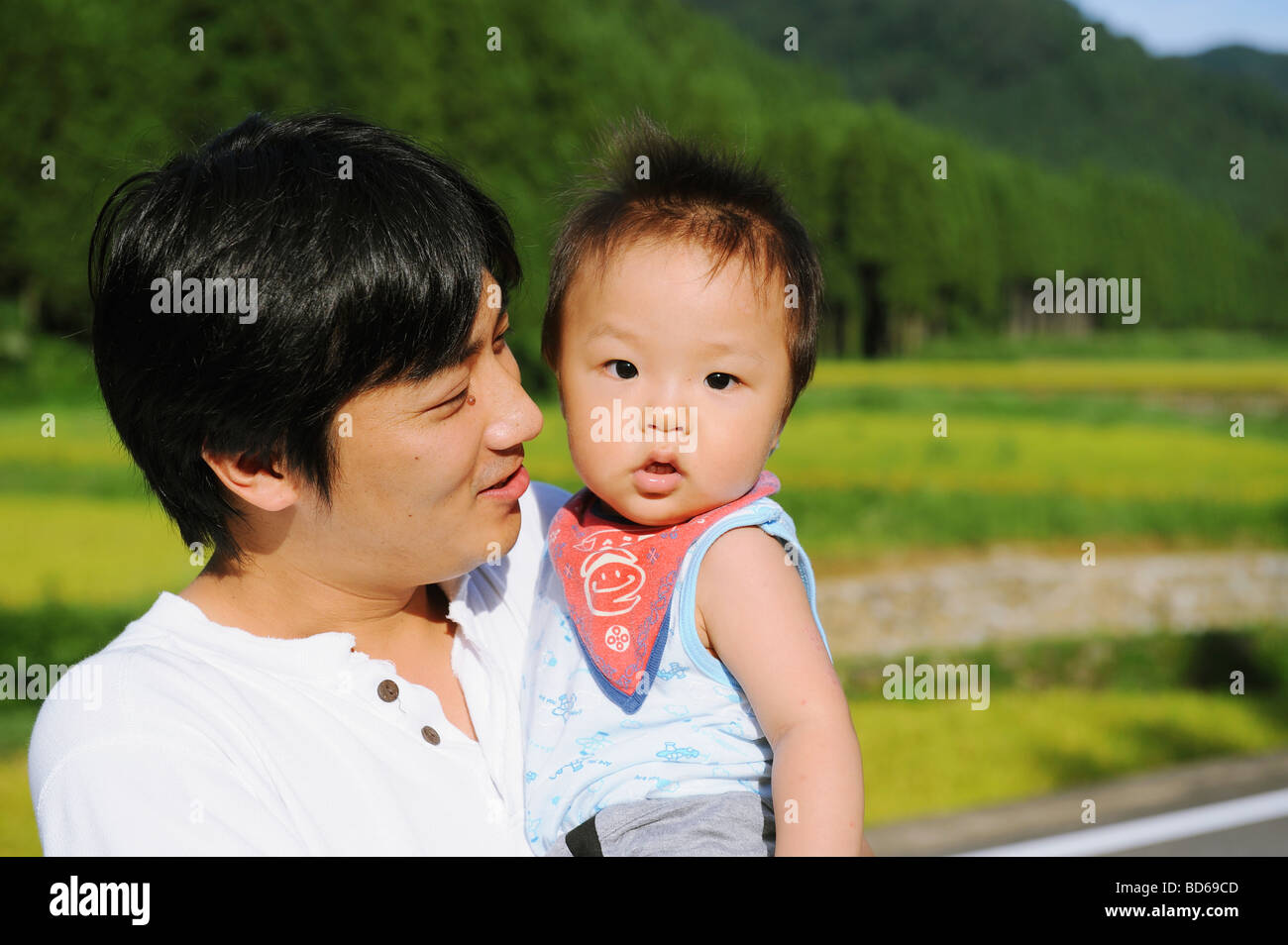 Young Japanese Family Stock Photo - Alamy
