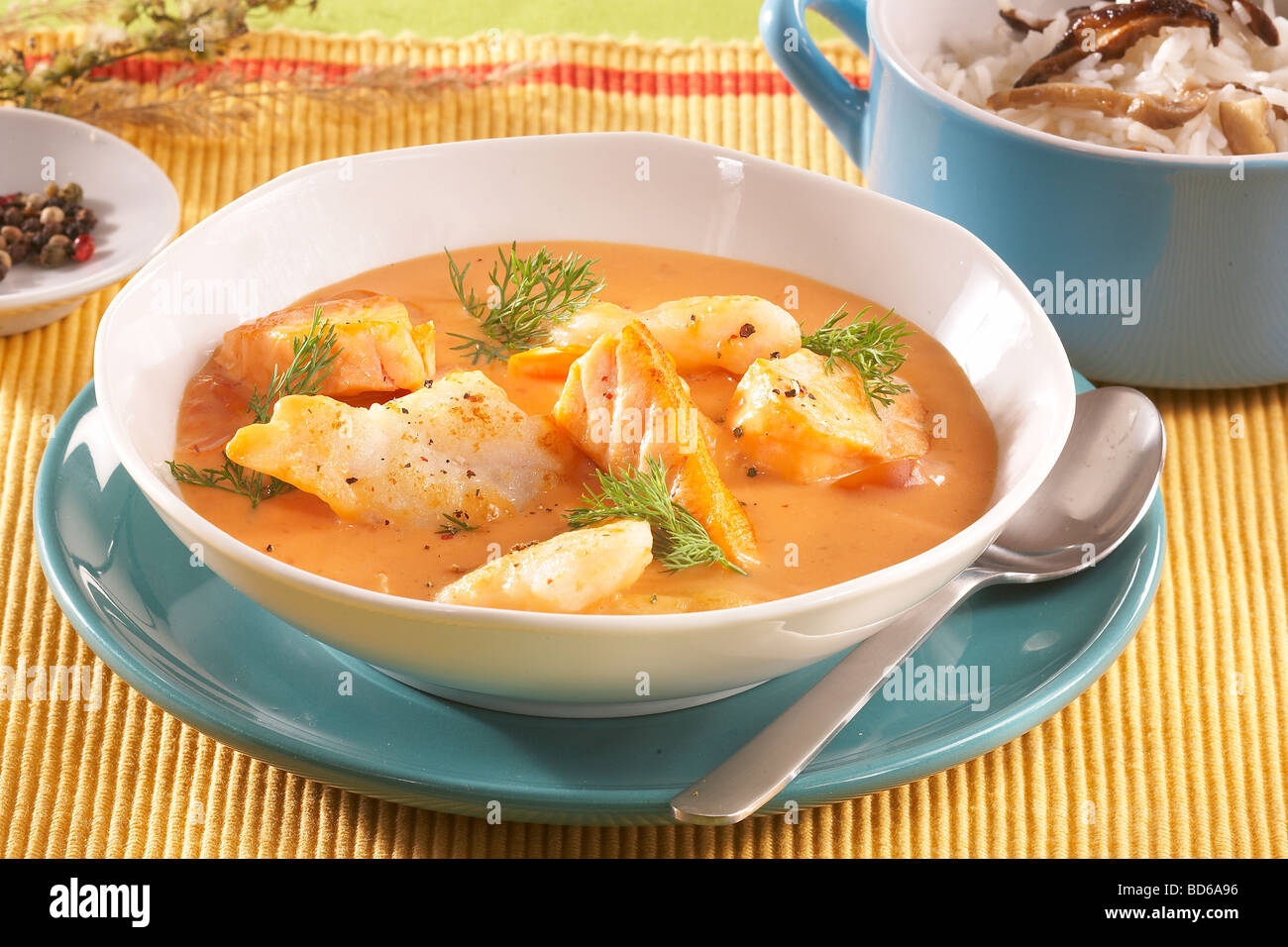 Fish Goulash with Tomatoes Stock Photo - Alamy