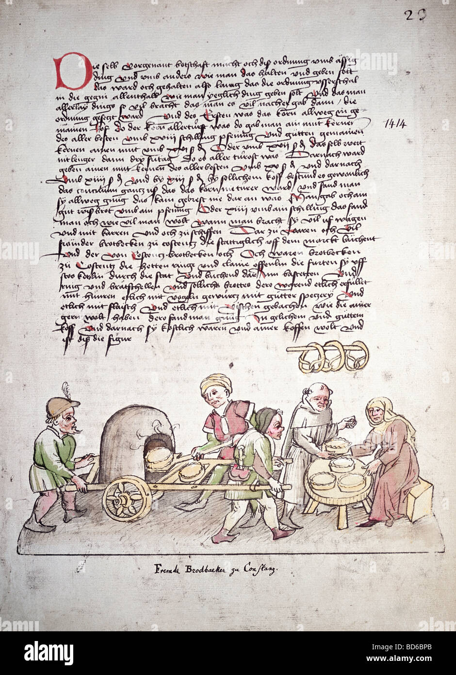 fine arts, middle ages, miniature, Council of Constance, 1414 - 1418 ...