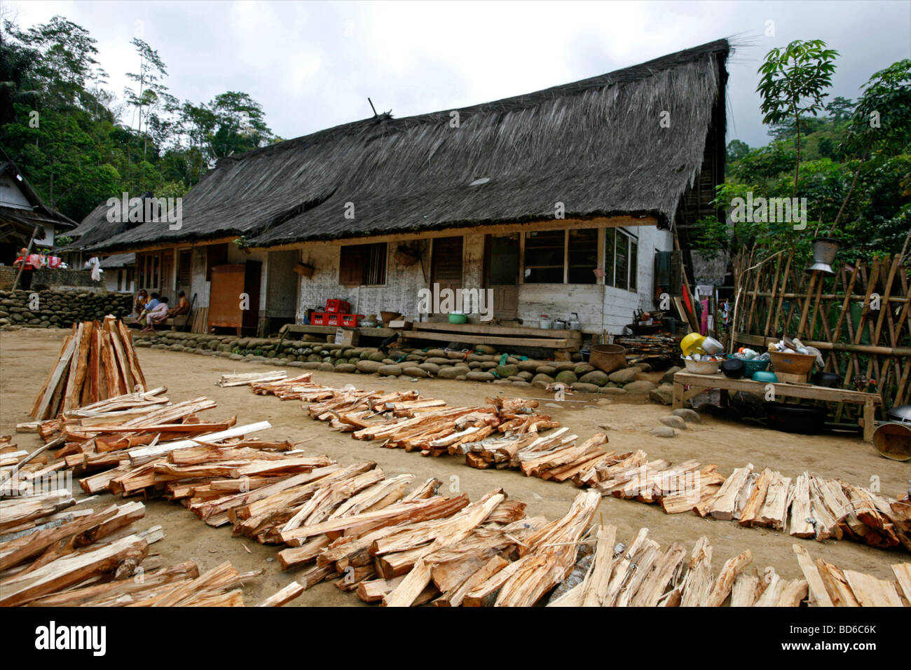 Indonesia, Java (island): traditional house Stock Photo - Alamy