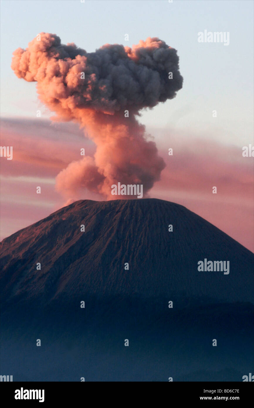 Indonesia, Java (island): view of Semeru volcano Stock Photo - Alamy