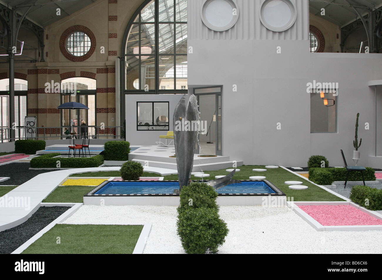 Paris (75): Villa Arpel, Jacques Tati's film set. 16/04/09 Stock Photo ...