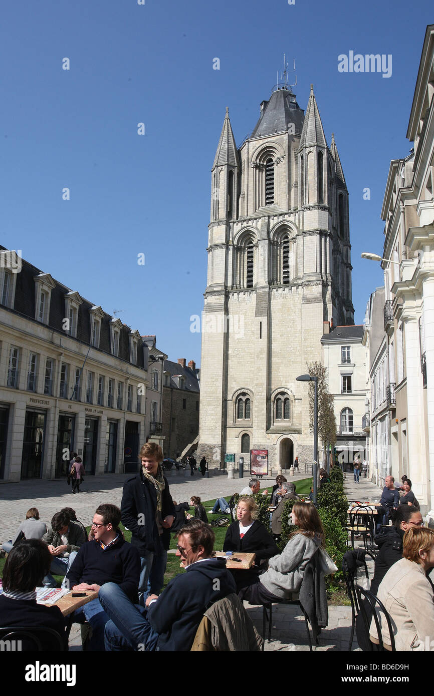 Angers (49) : "Place Michel Debré" square Stock Photo - Alamy