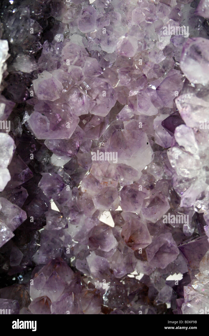 Quartz Amethyst Crystals Stock Photo - Alamy