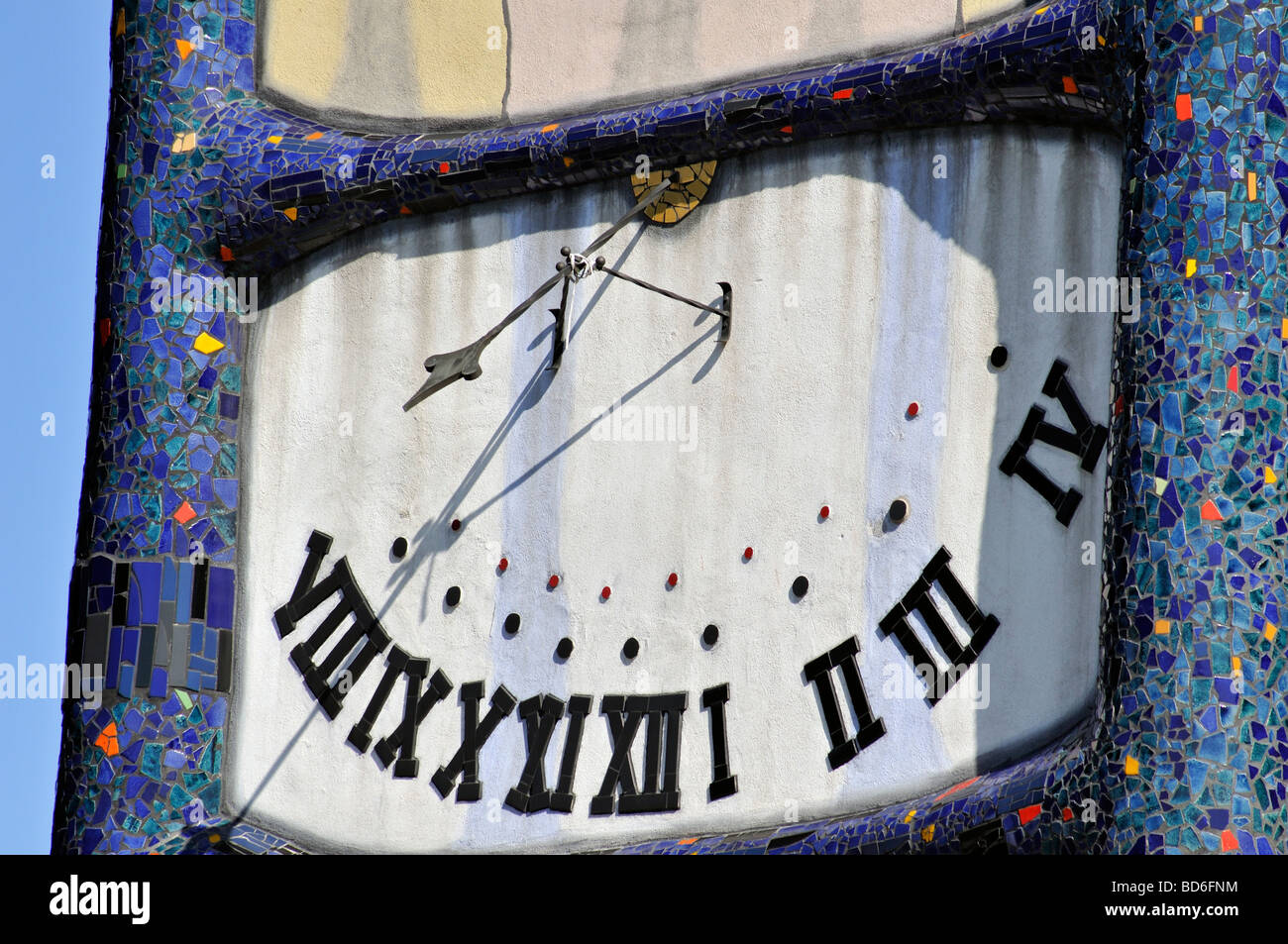 Detail of Clock at St Barbara Kirche Church of Saint Barbara by ...