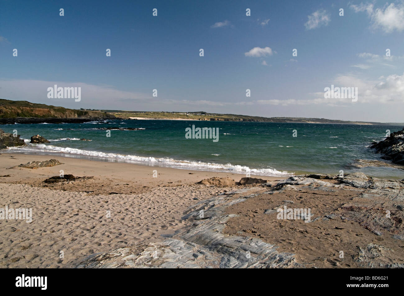 rocks and sea at godrevy point Stock Photo - Alamy