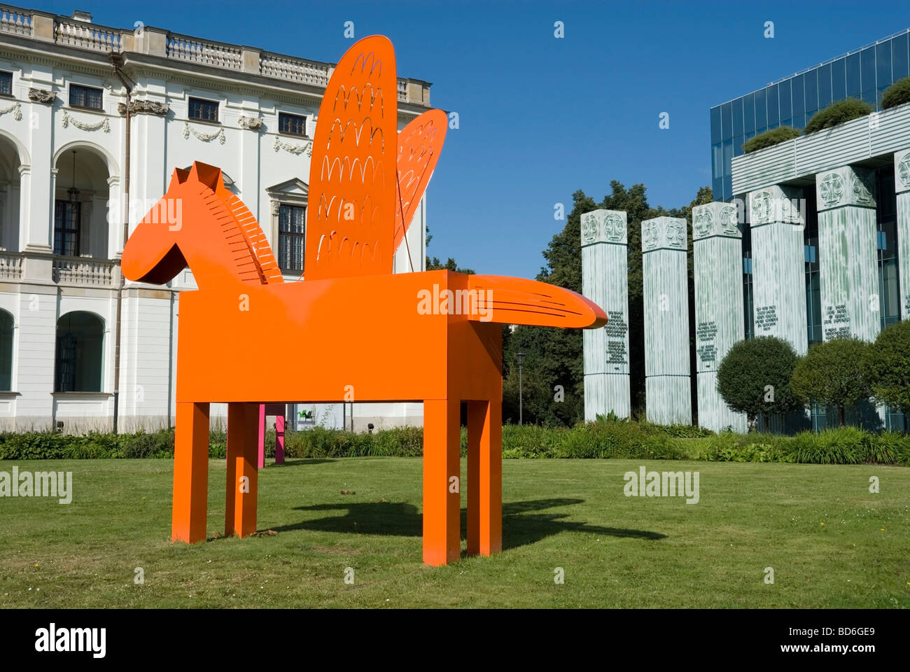 The Krasiński Square, Warsaw, Poland Stock Photo - Alamy