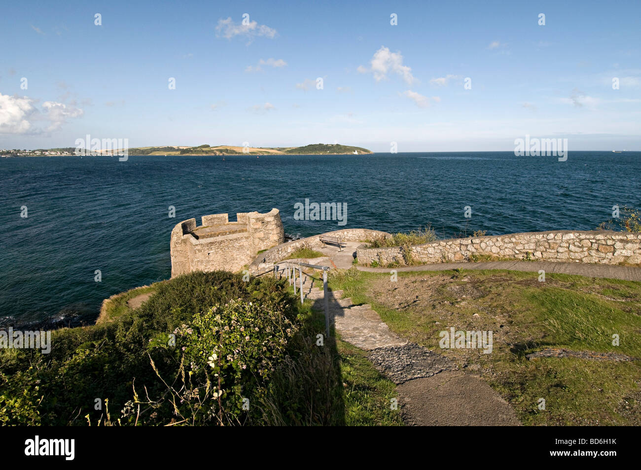 Pendennis point falmouth cornwall Stock Photo - Alamy