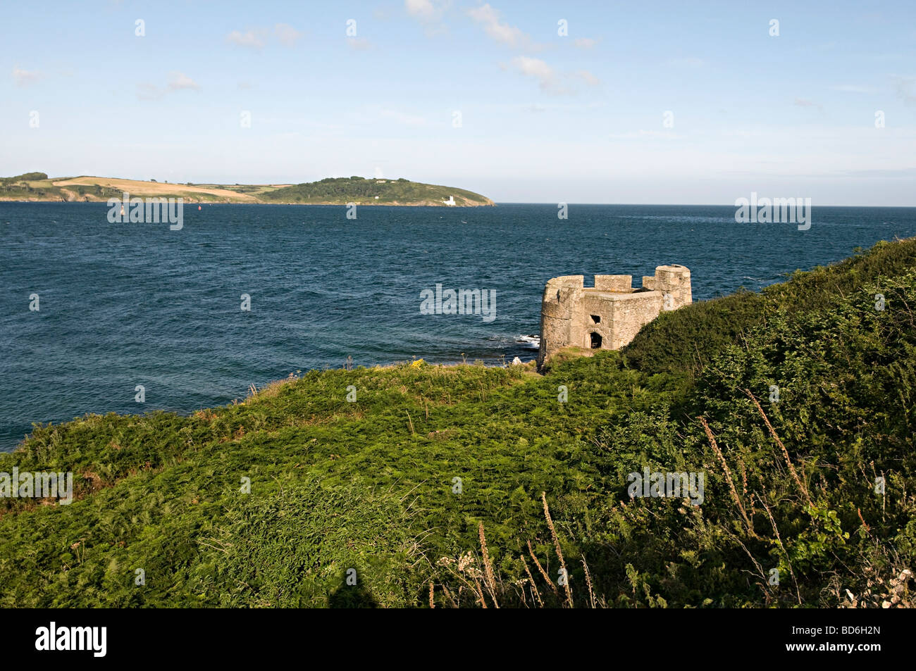 Pendennis point falmouth cornwall Stock Photo - Alamy