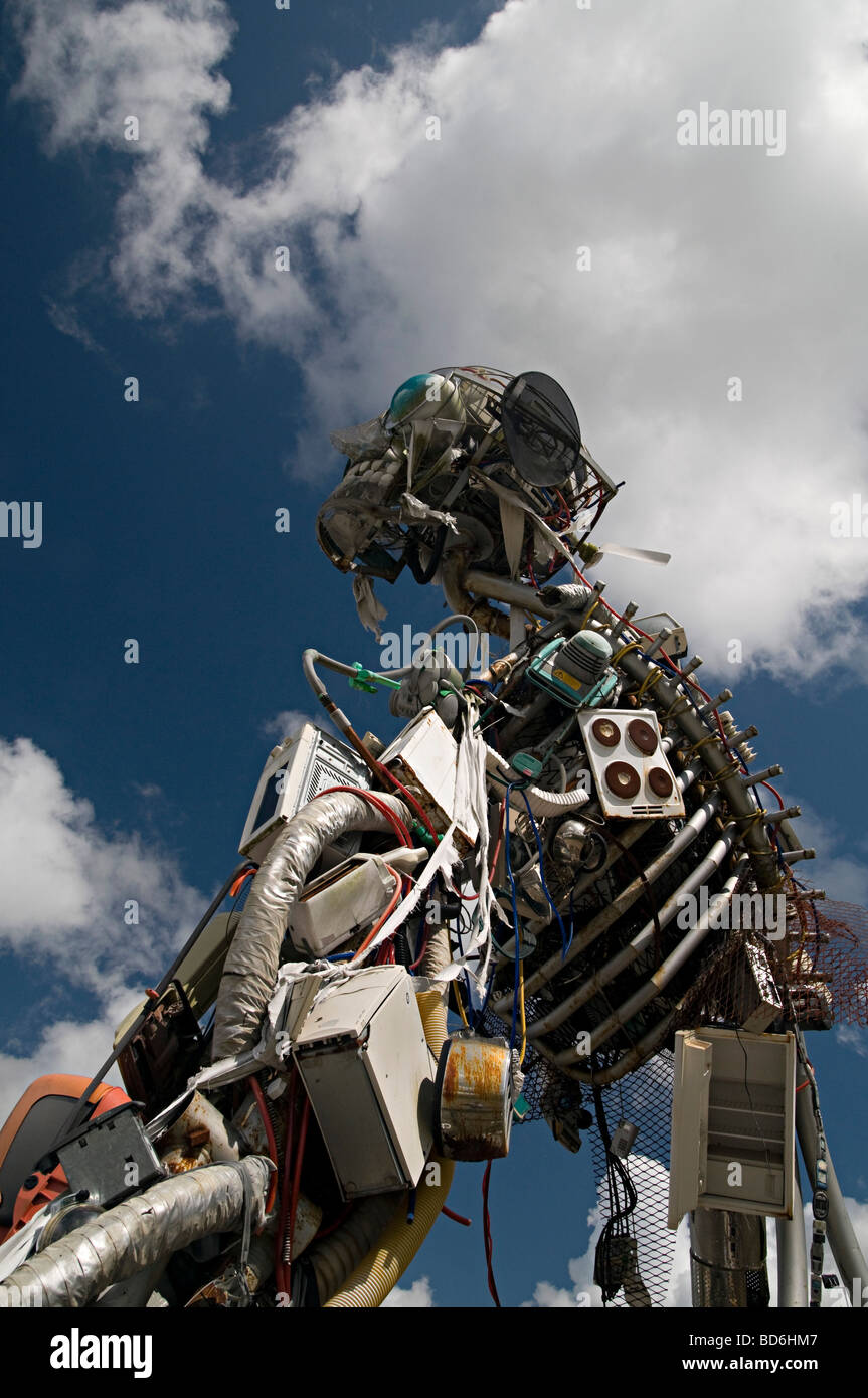 wee Man statue of recycled electronic waste at the Eden Project ...