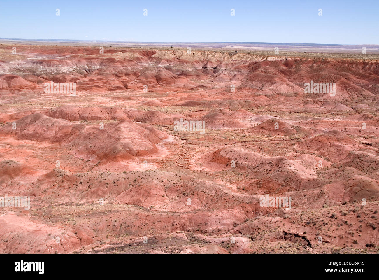 The surreal landscape of the Painted Desert Nation Park in Arizona ...