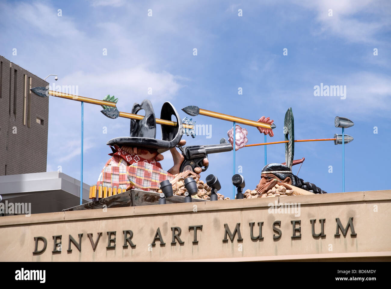 Stunning and unusual architecture of the Denver Art Museum Stock Photo ...