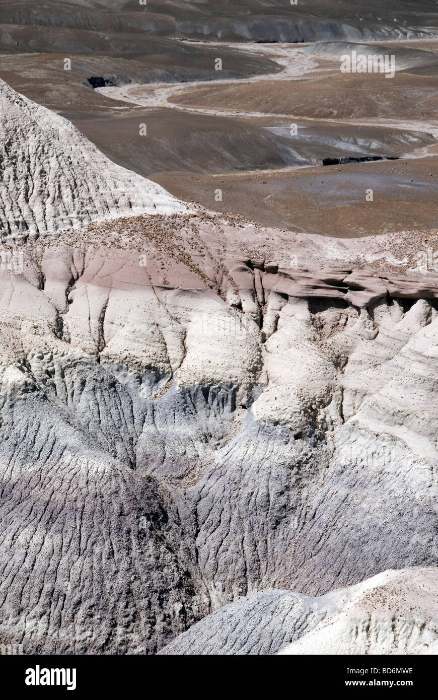 The surreal landscape of the Painted Desert Nation Park in Arizona ...