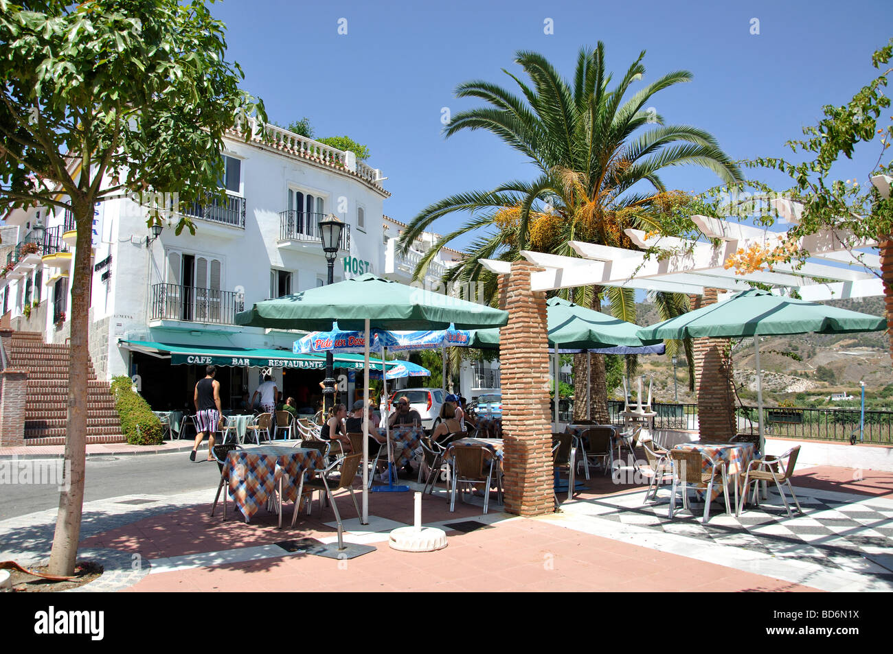 Plaza Iglesia de Maro, Maro, Costa del Sol, Malaga Province, Andalusia ...