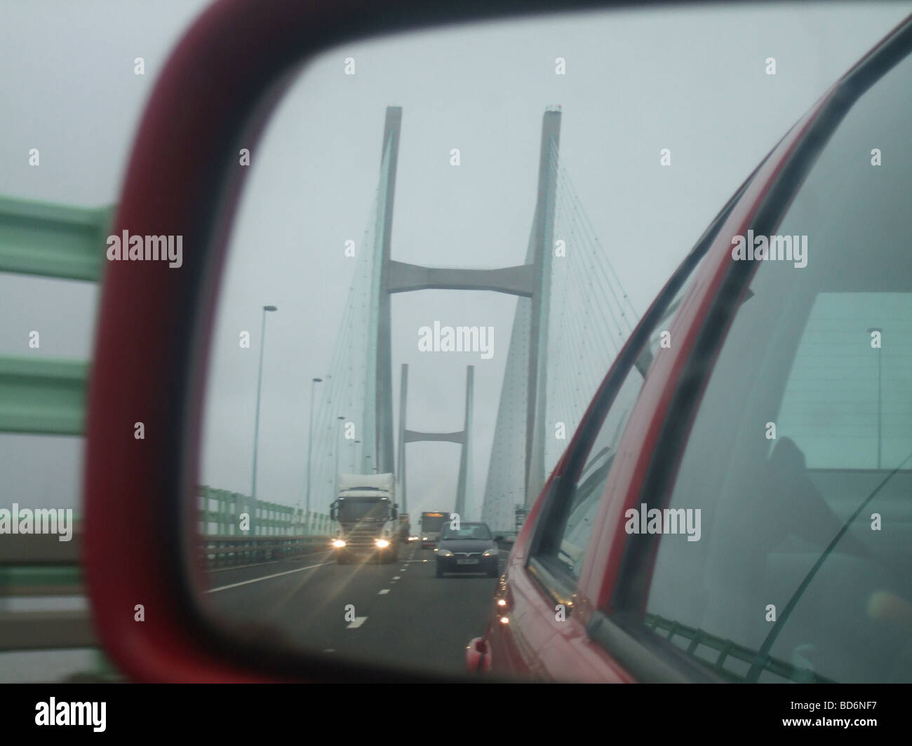 The severn bridge from a car window Stock Photo - Alamy