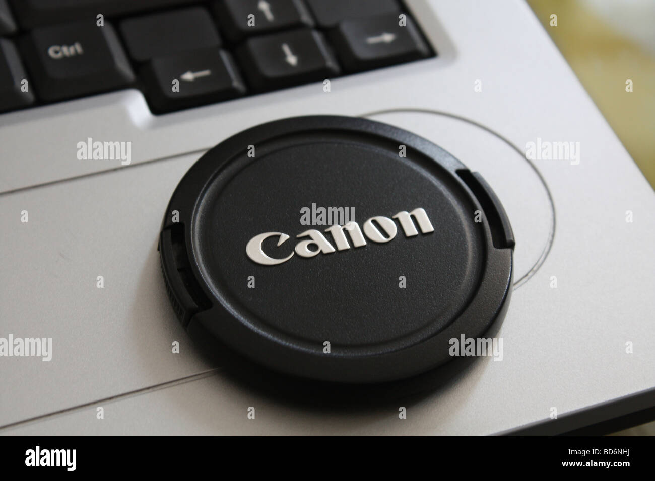 A canon lens cap Stock Photo - Alamy