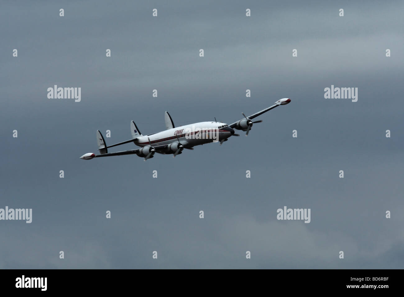 Lockheed Super Constellation C 121C Connie in Flight Stock Photo - Alamy