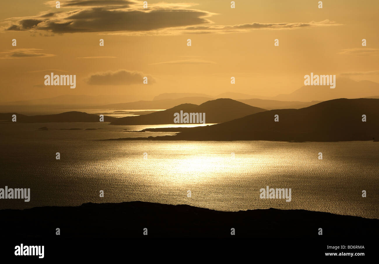 Sunrise Donegal coast Ireland Stock Photo - Alamy