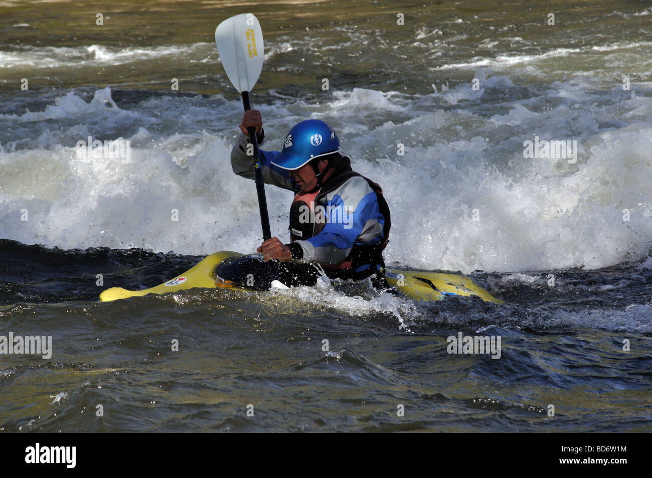 Whitewater kayaking in Boulder Canyon, Colorado Stock Photo - Alamy