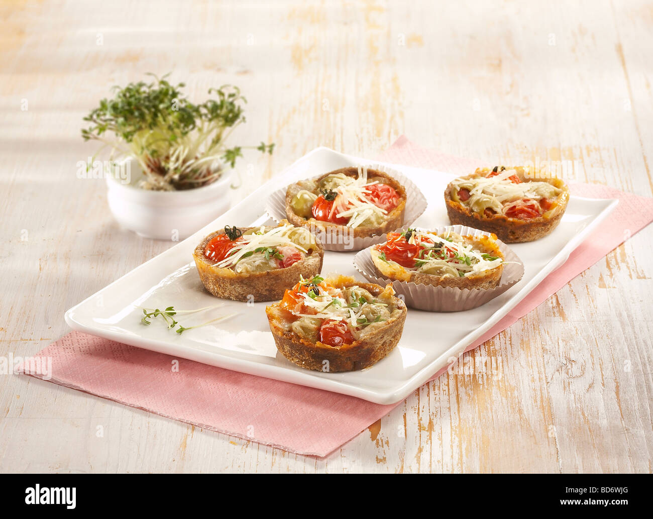 Baked Bread Cups Stock Photo - Alamy