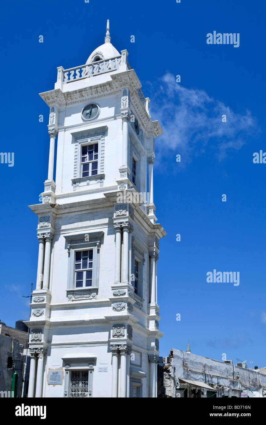 Libya Tripoli the Clock Tower in the old Medina Stock Photo - Alamy