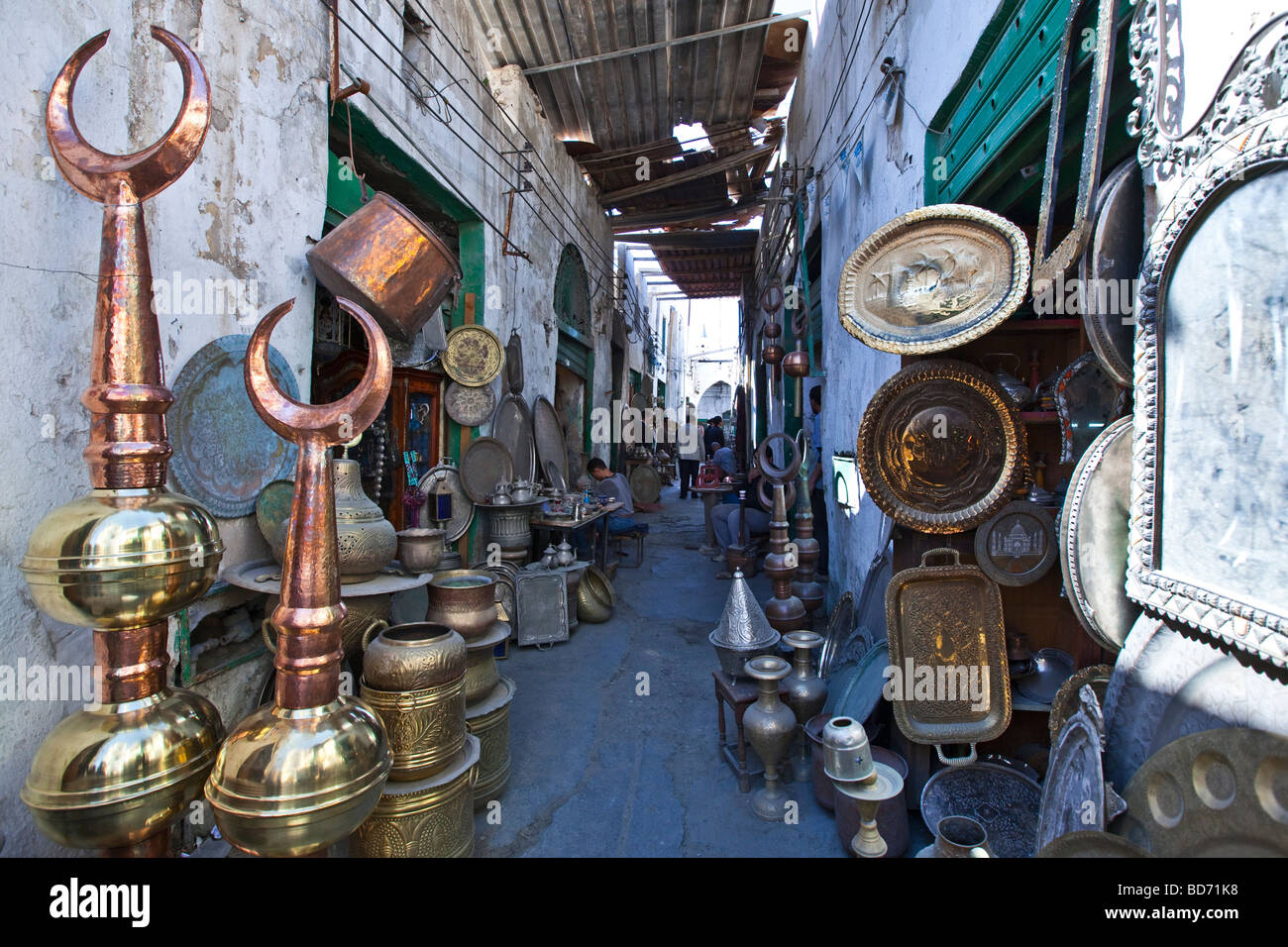 Libya Tripoli the Suq of the old Medina Stock Photo - Alamy