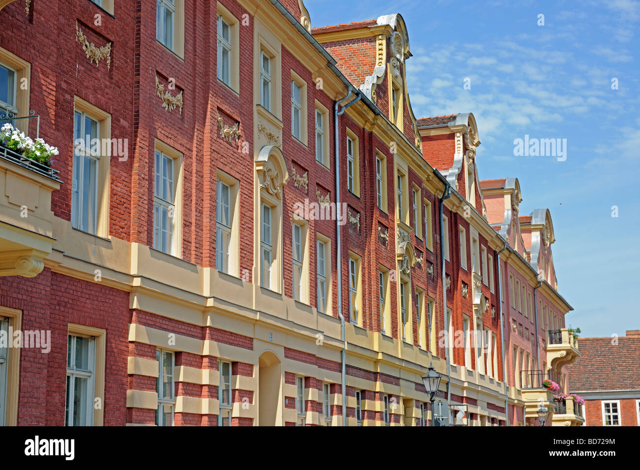 Gable of a row of houses in the Dutch quarter of 1733 in Potsdam ...