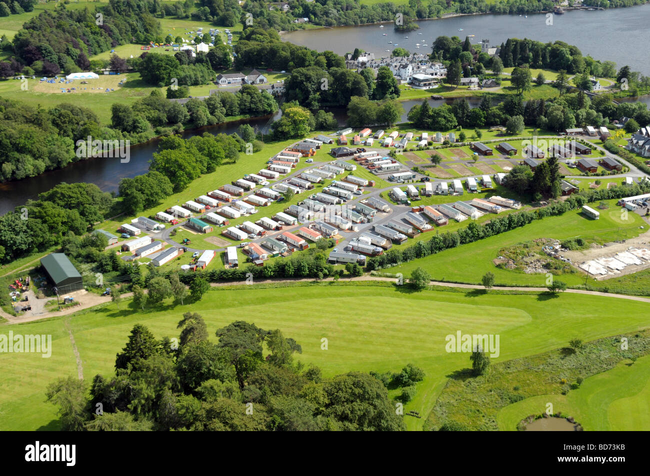 Caravans aerial uk hi-res stock photography and images - Alamy