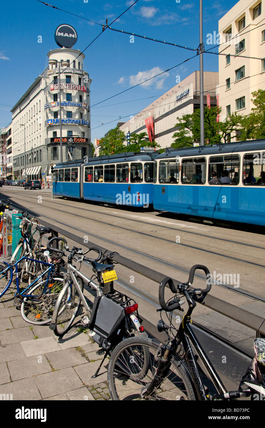 Tram and bike hi-res stock photography and images - Alamy