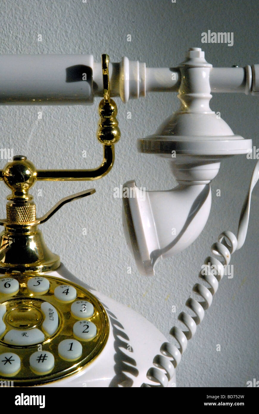 Old Fashioned Telephone Stock Photo - Alamy