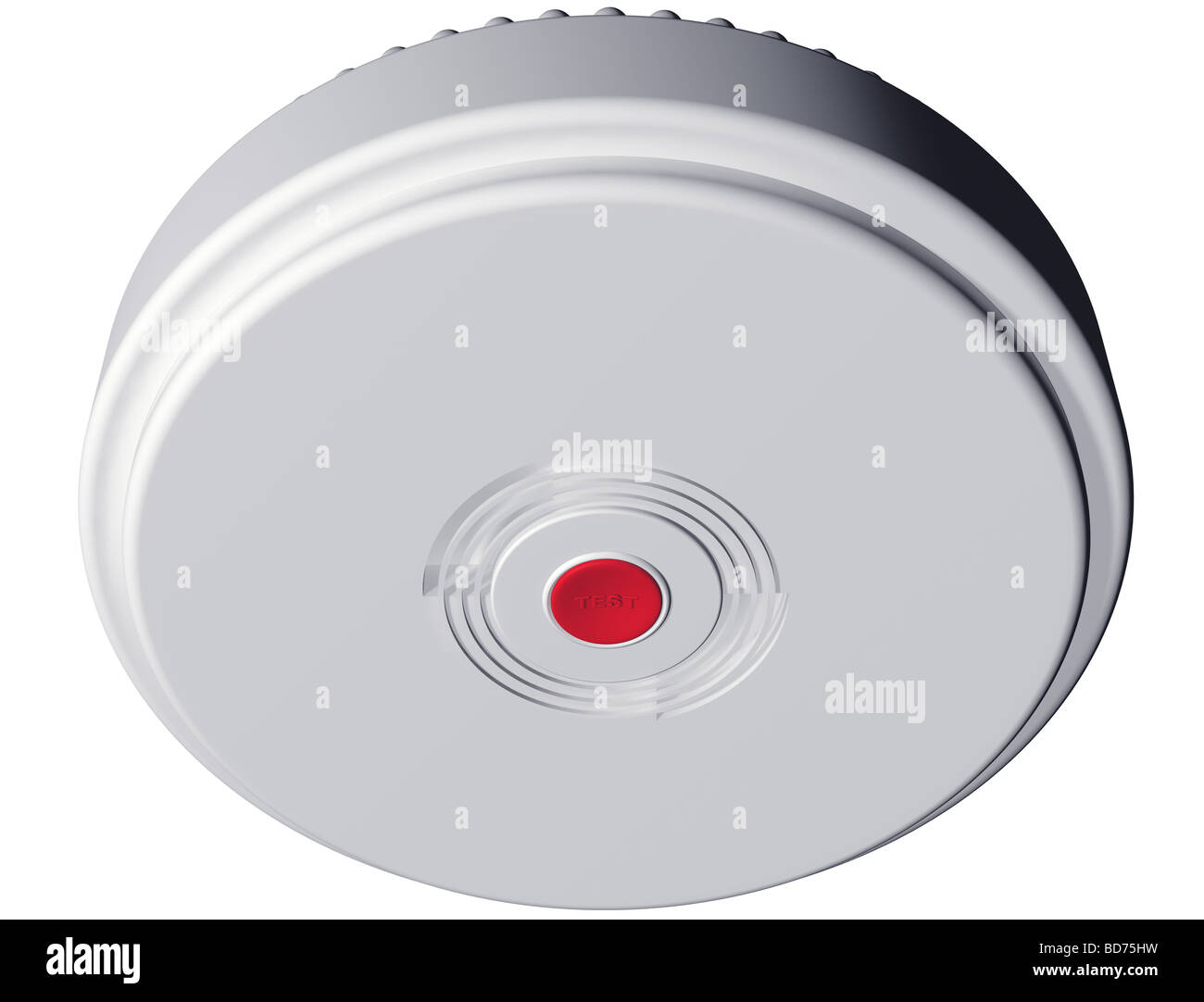 Isolated illustration of an everyday smoke alarm Stock Photo - Alamy