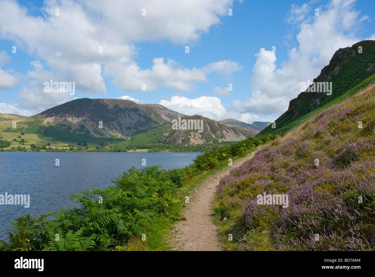 Ennerdale Water, looking towards Great Borne, Lake District National ...