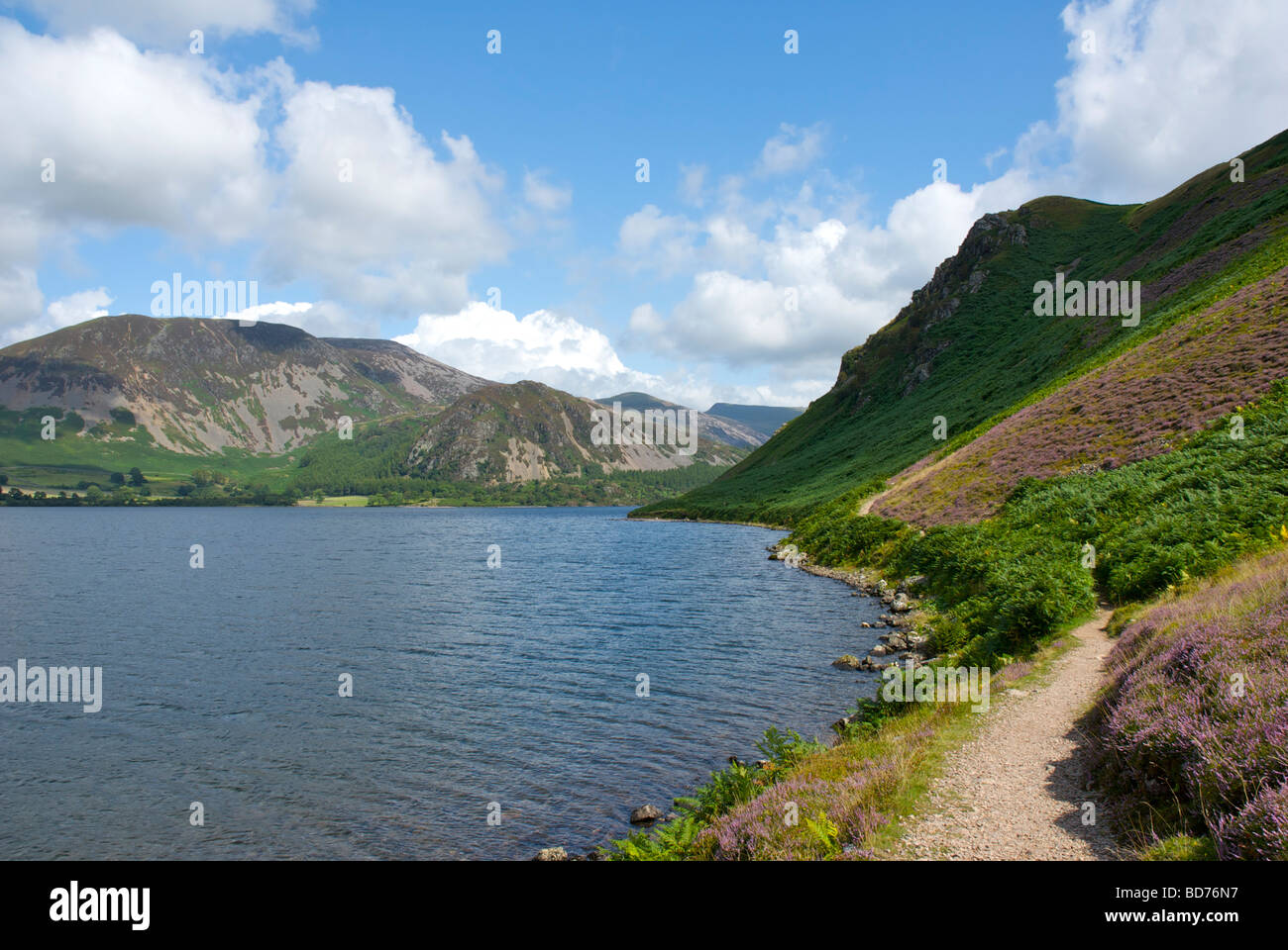 Ennerdale Water, looking towards Great Borne, Lake District National ...