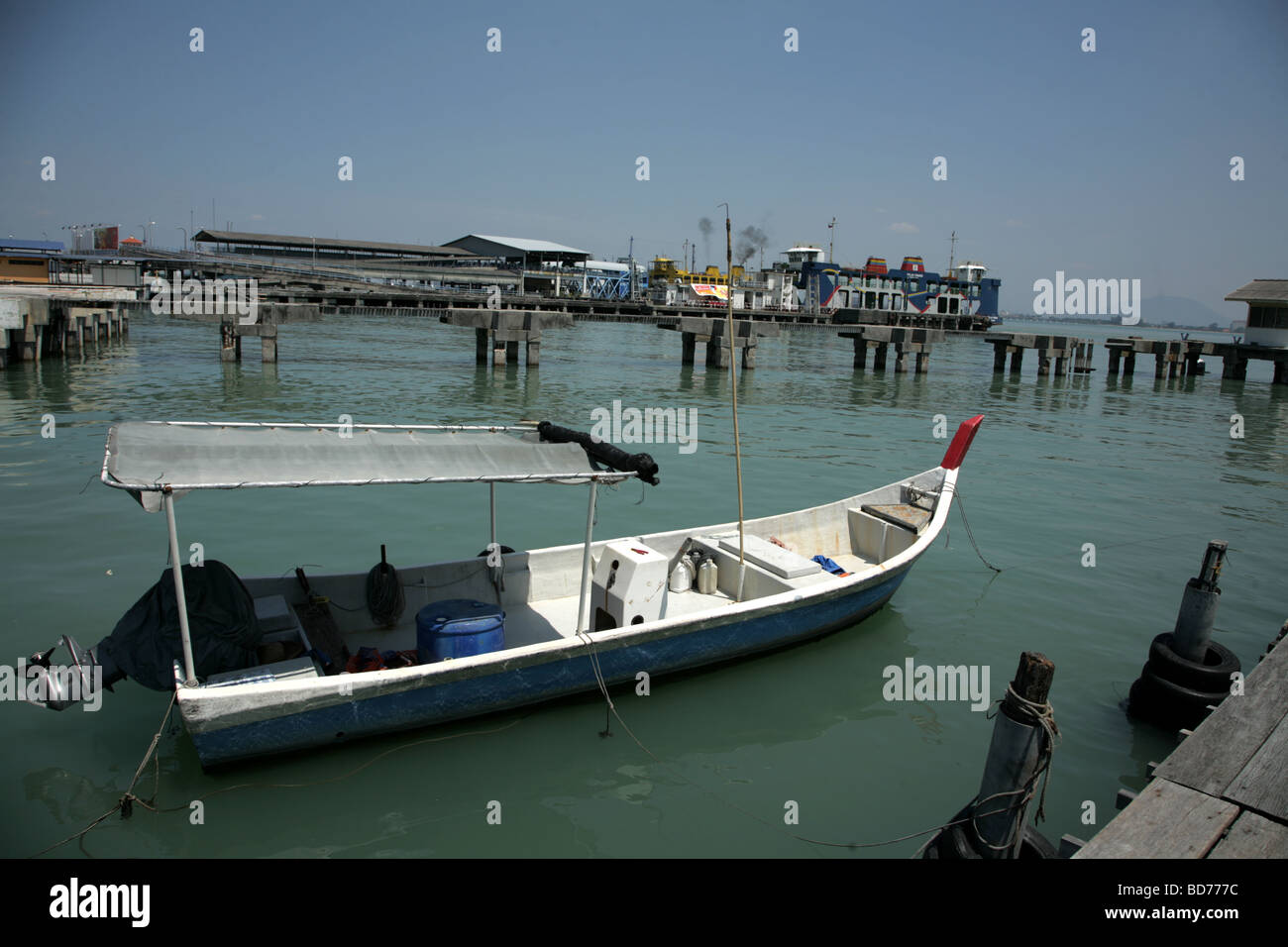 Harbor in George Town in Penang Malaysia Stock Photo - Alamy
