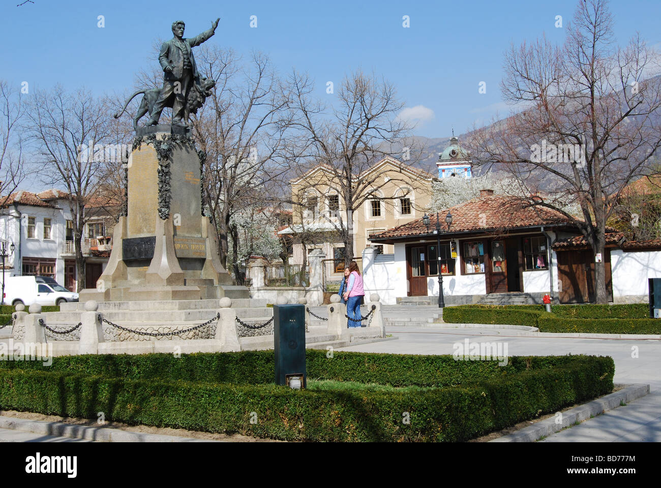 Revolutionary Vasil Levski monument and square, centre of old town ...