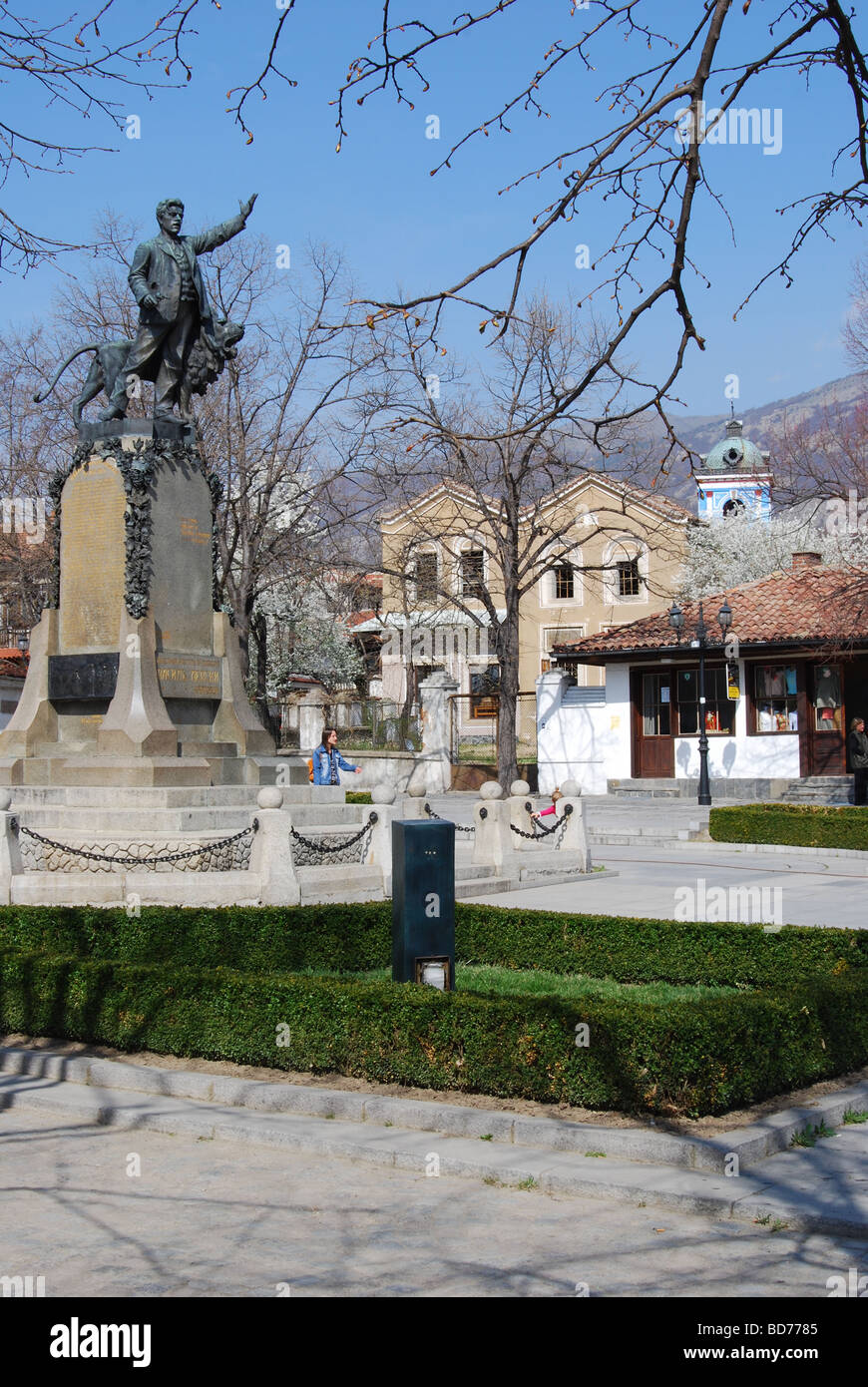 Revolutionary Vasil Levski monument and square, centre of old town ...
